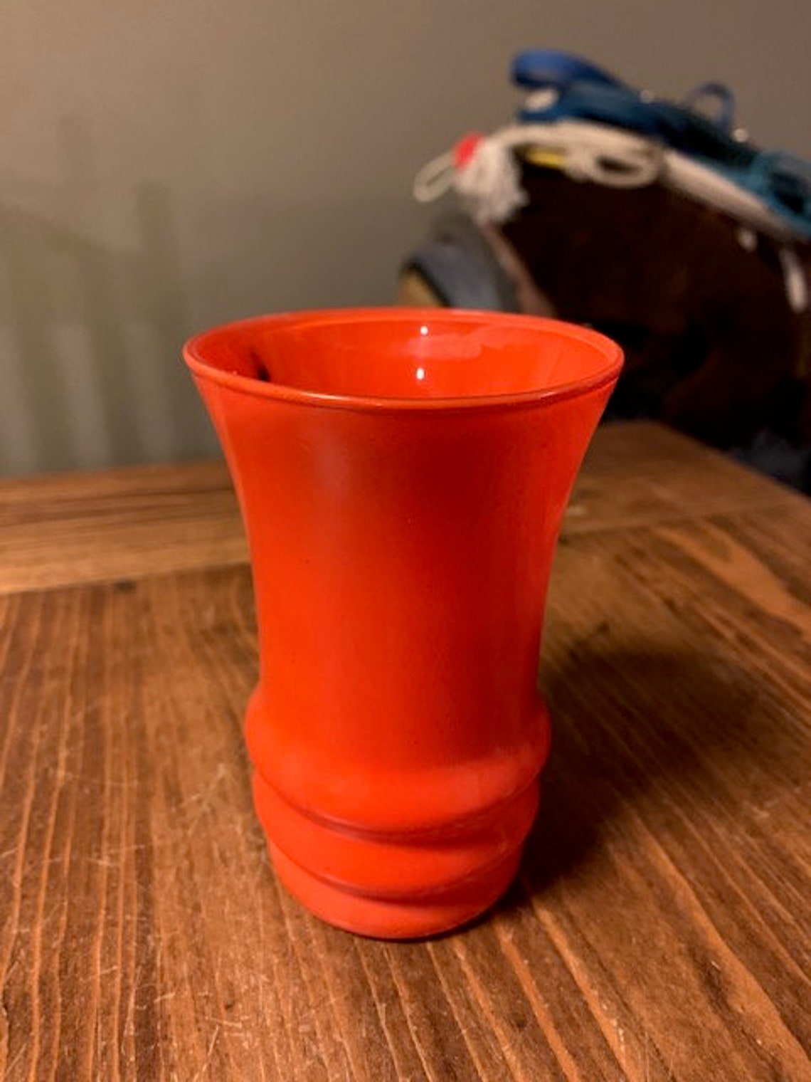 Orange Depression Glass Drinking Glass - Etsy
