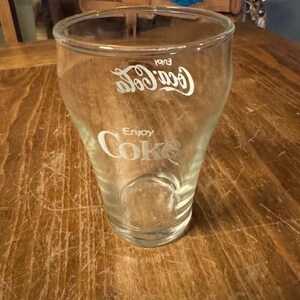 Set of 4 Vintage 1990s Enjoy Coke Coca-cola Glass With Classic ...