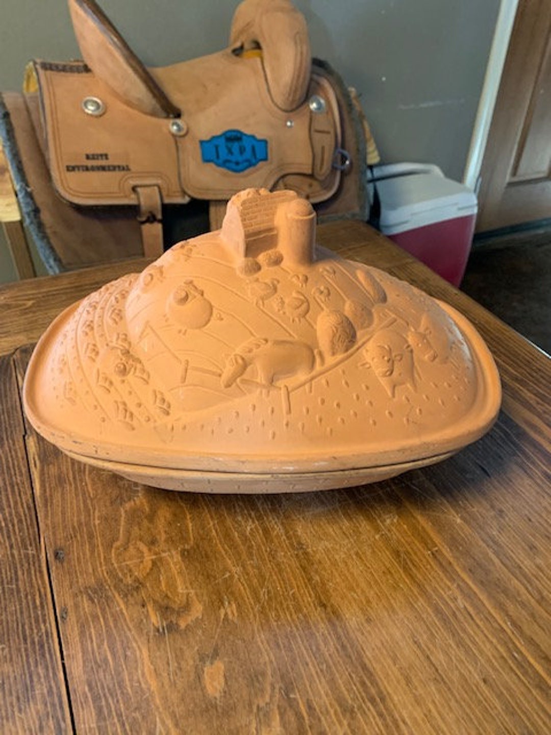 Gallery Originals 1984 Pottery Farm Scene - Etsy