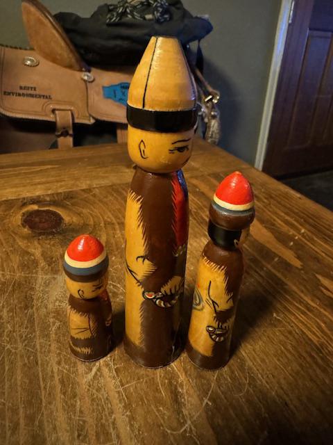 Set of 3 Wooden Dolls From Egypt - Etsy