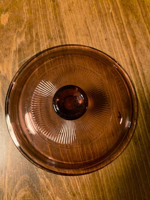 Pyrex Corning Visions Amber V-31-B Oven/microwave 1QT Round | Etsy