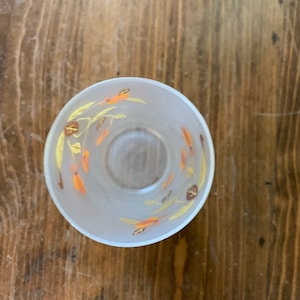 Vintage Fall Leaves Frosted Drinking Glass - Etsy