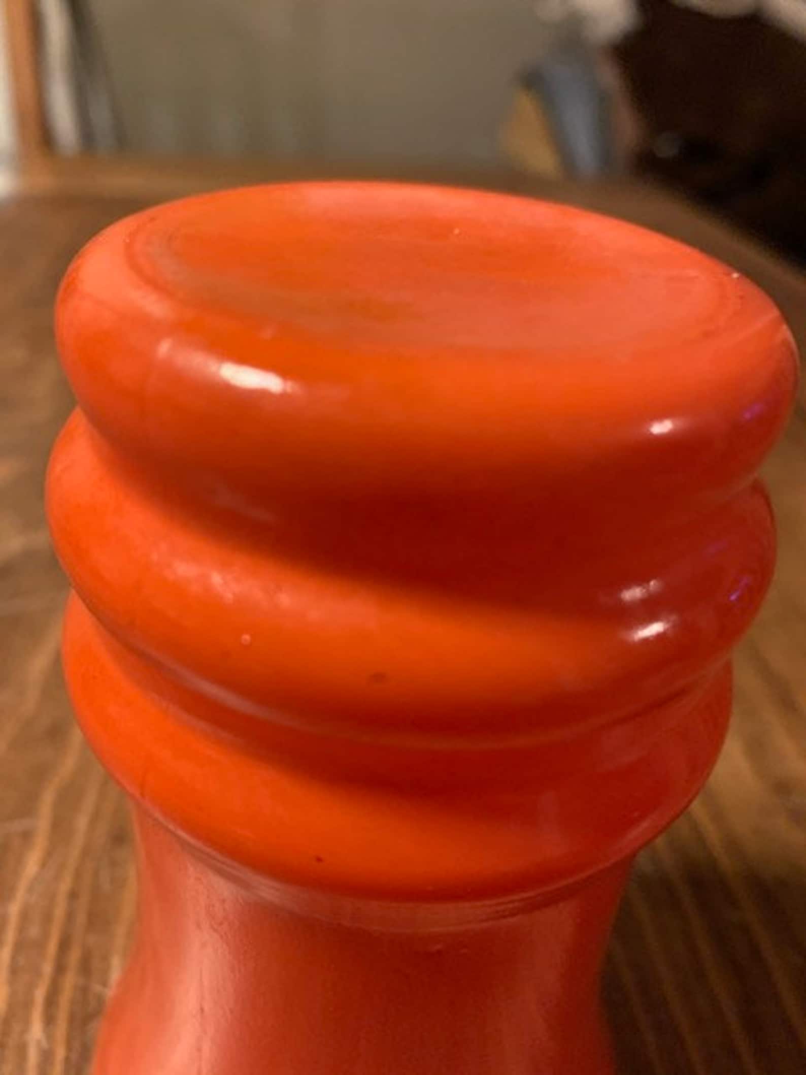 Orange Depression Glass Drinking Glass - Etsy