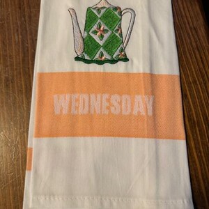 Vintage Set of 7 Day of the Week Hand Towels - Etsy