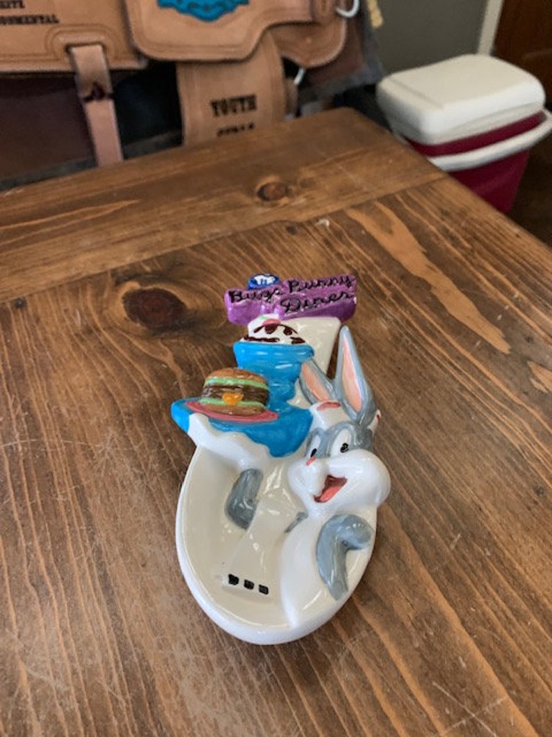 Vintage Ceramic Looney Tunes Bugs Bunny Spoon Rest - Etsy