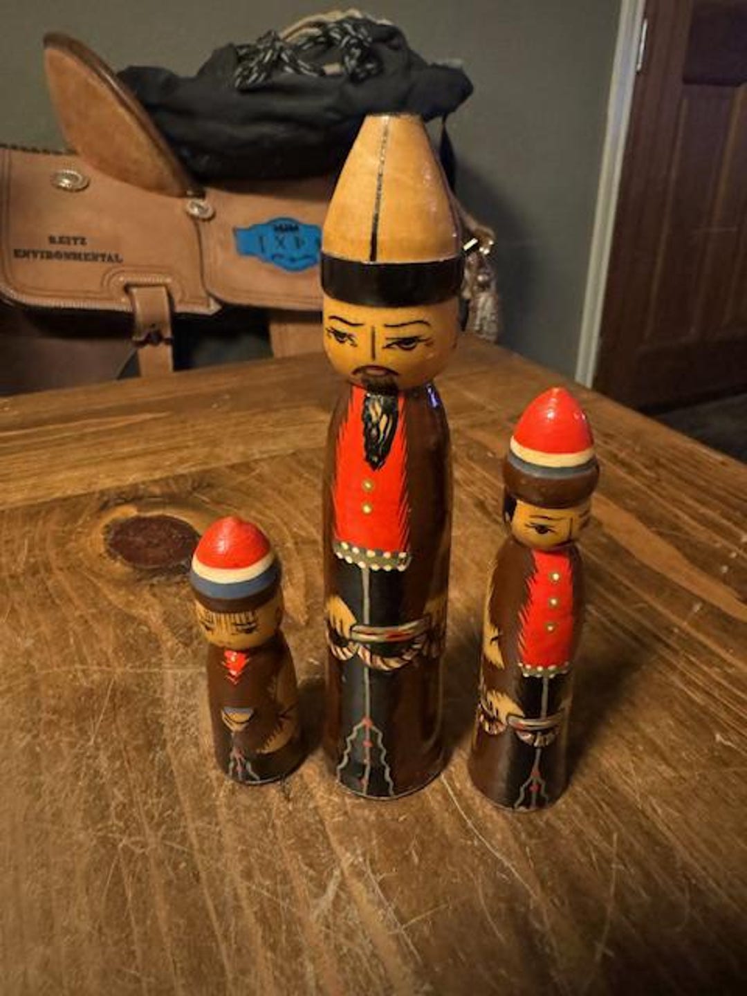Set of 3 Wooden Dolls From Egypt - Etsy