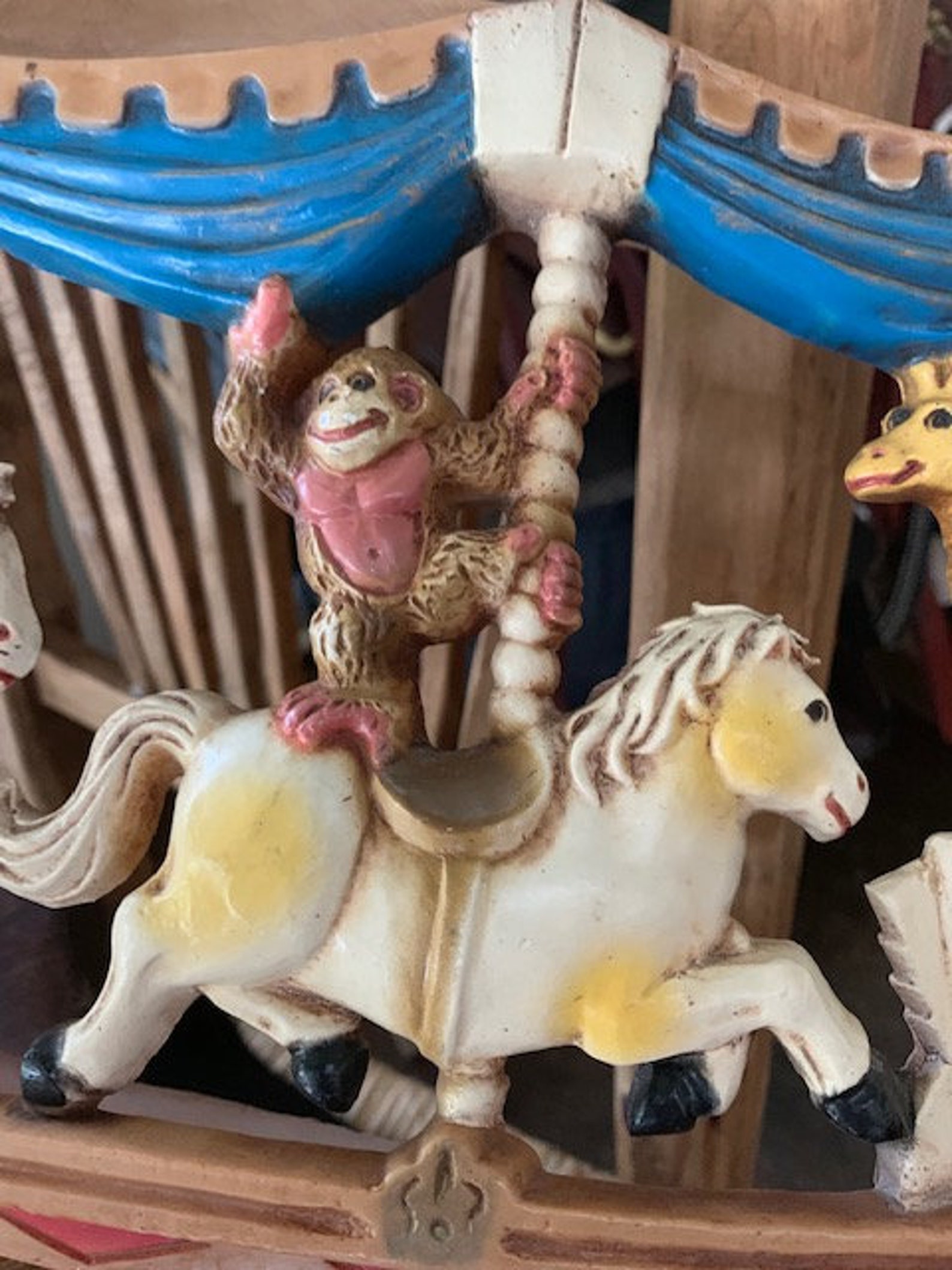 Merry-Go-Round Carousel Plastic Wall Hanging by Universal | Etsy