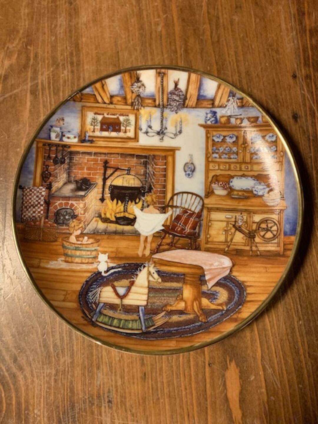 Franklin Mint Saturday Night Bath Karyn E. Bell Collectible Plate - Etsy