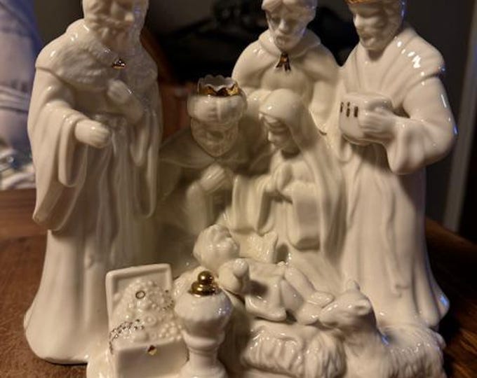 Mikasa Christmas Nativity Scene Figurine - Etsy