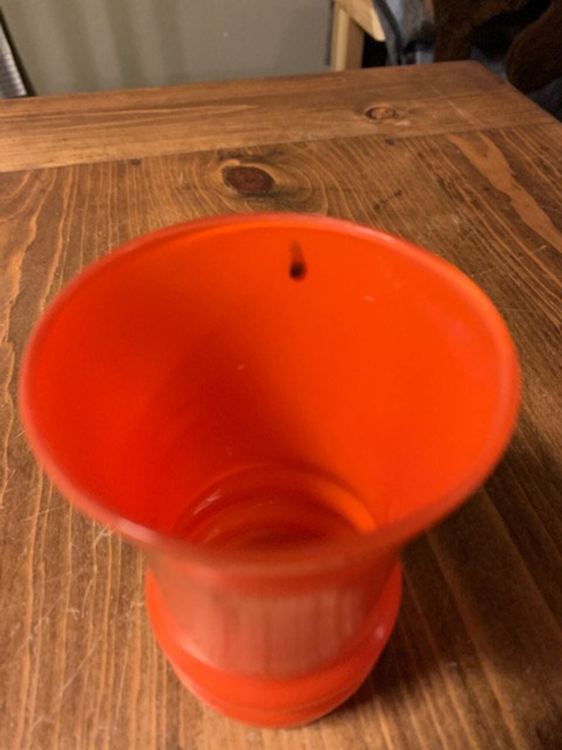 Orange Depression Glass Drinking Glass - Etsy