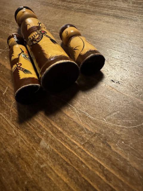 Set of 3 Wooden Dolls From Egypt - Etsy