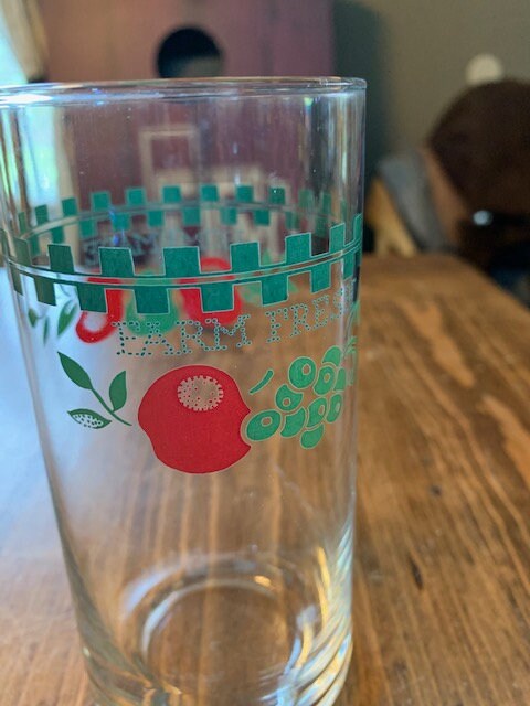 Vintage Corelle Farm Fresh Homemade Apple Pattern Glass - Etsy