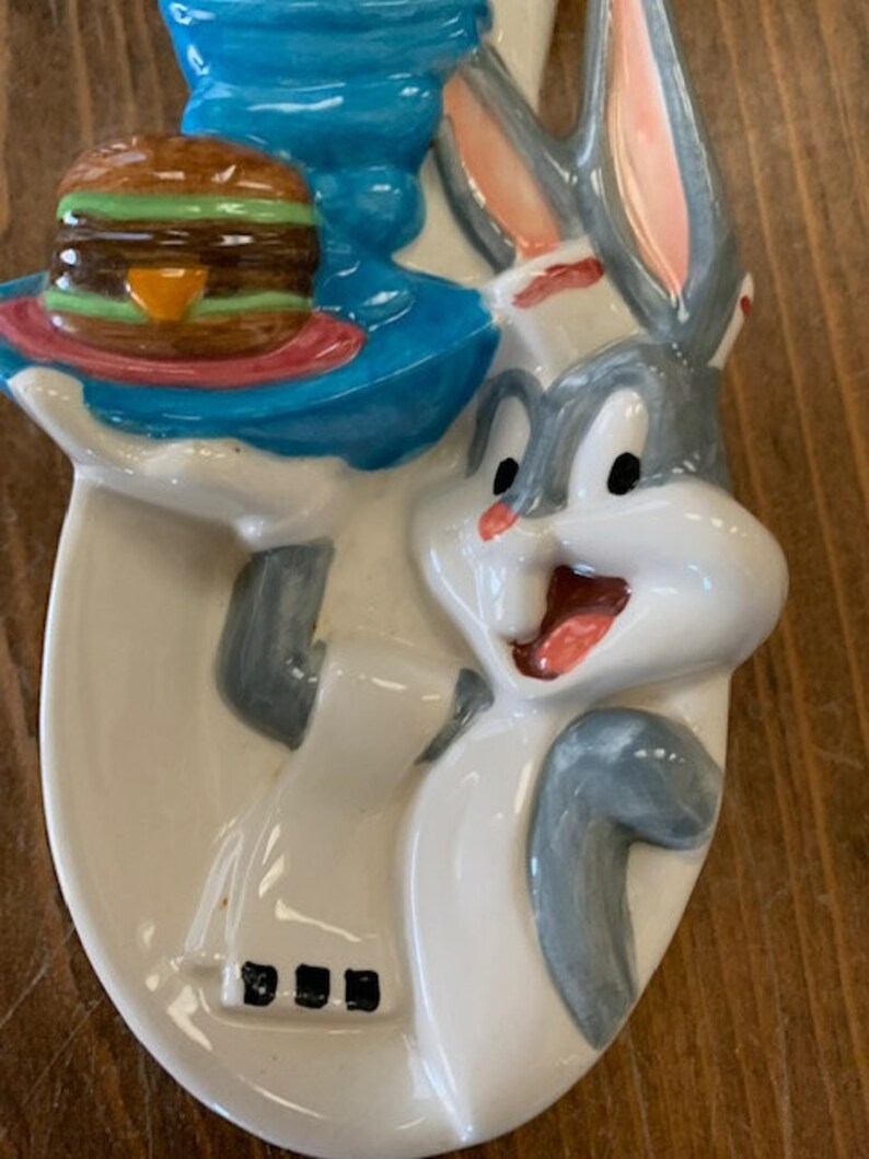 Vintage Ceramic Looney Tunes Bugs Bunny Spoon Rest - Etsy
