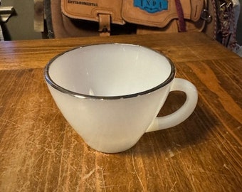 Vintage Fire King Jadeite "c" Handle Coffee Tea Cup Oven Ware Made in ...