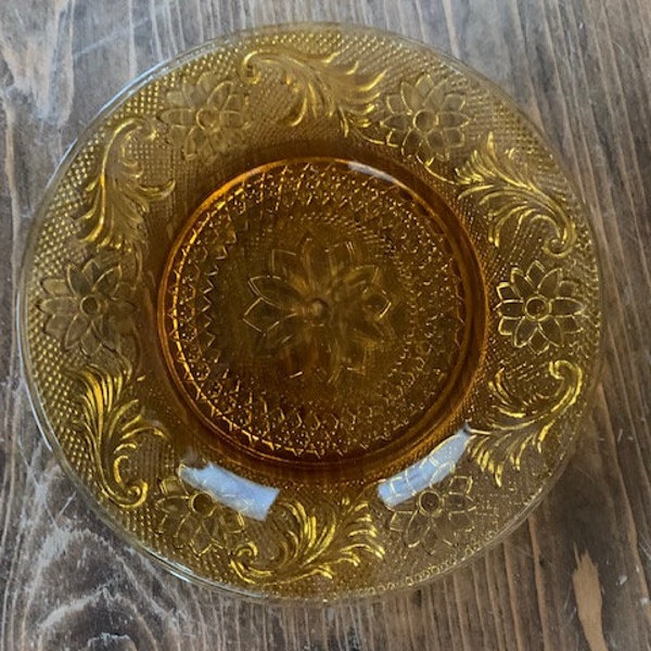 Amber Glass Plates - Etsy