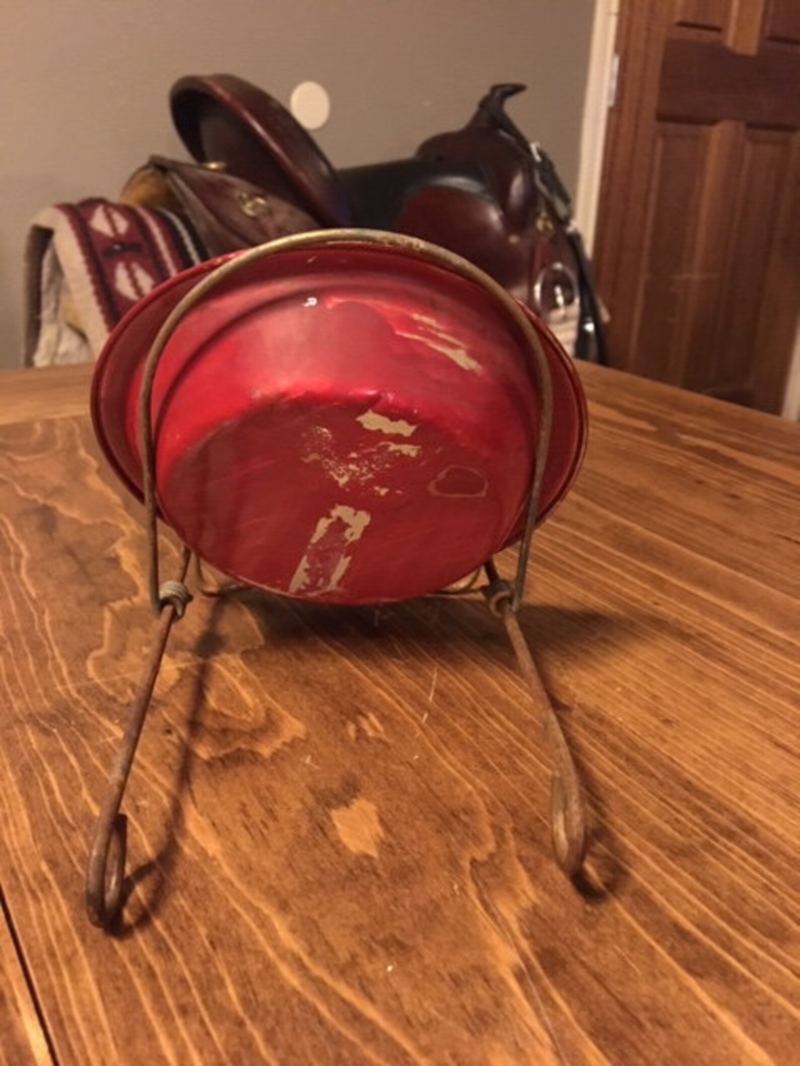 Red Tin Czech/holland Plate/bowl Decorative - Etsy