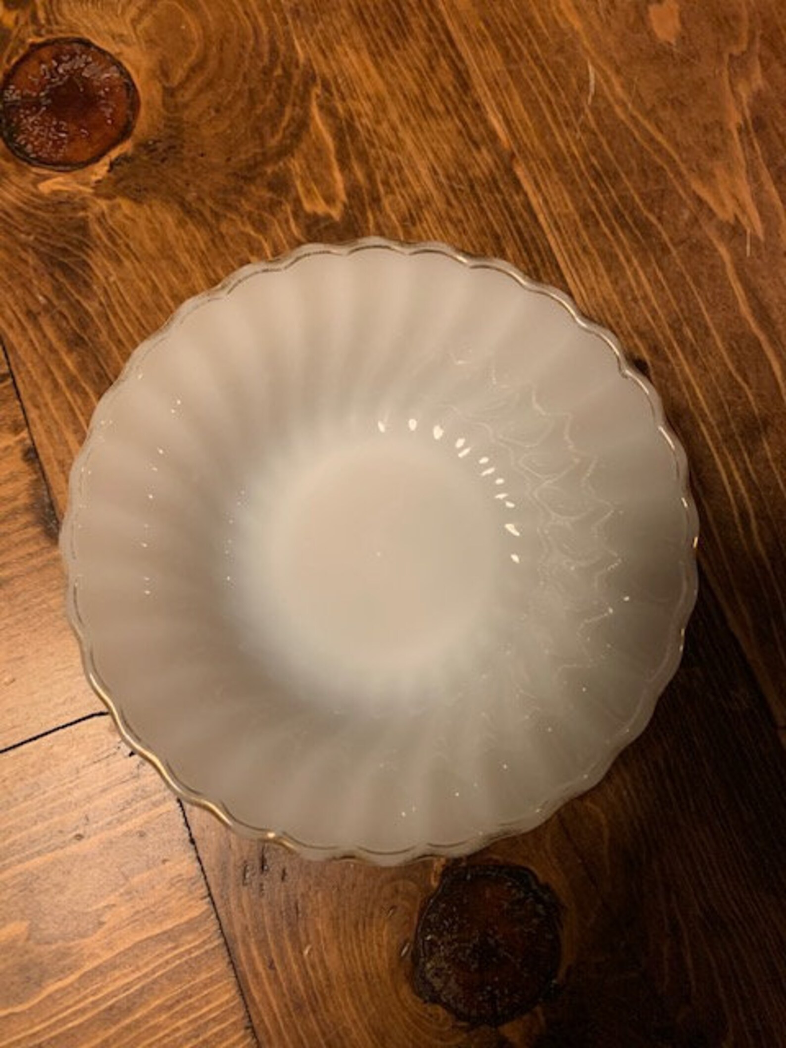 Vintage Fire King Bowl Gold Rim Fire King Milk Glass Soup | Etsy