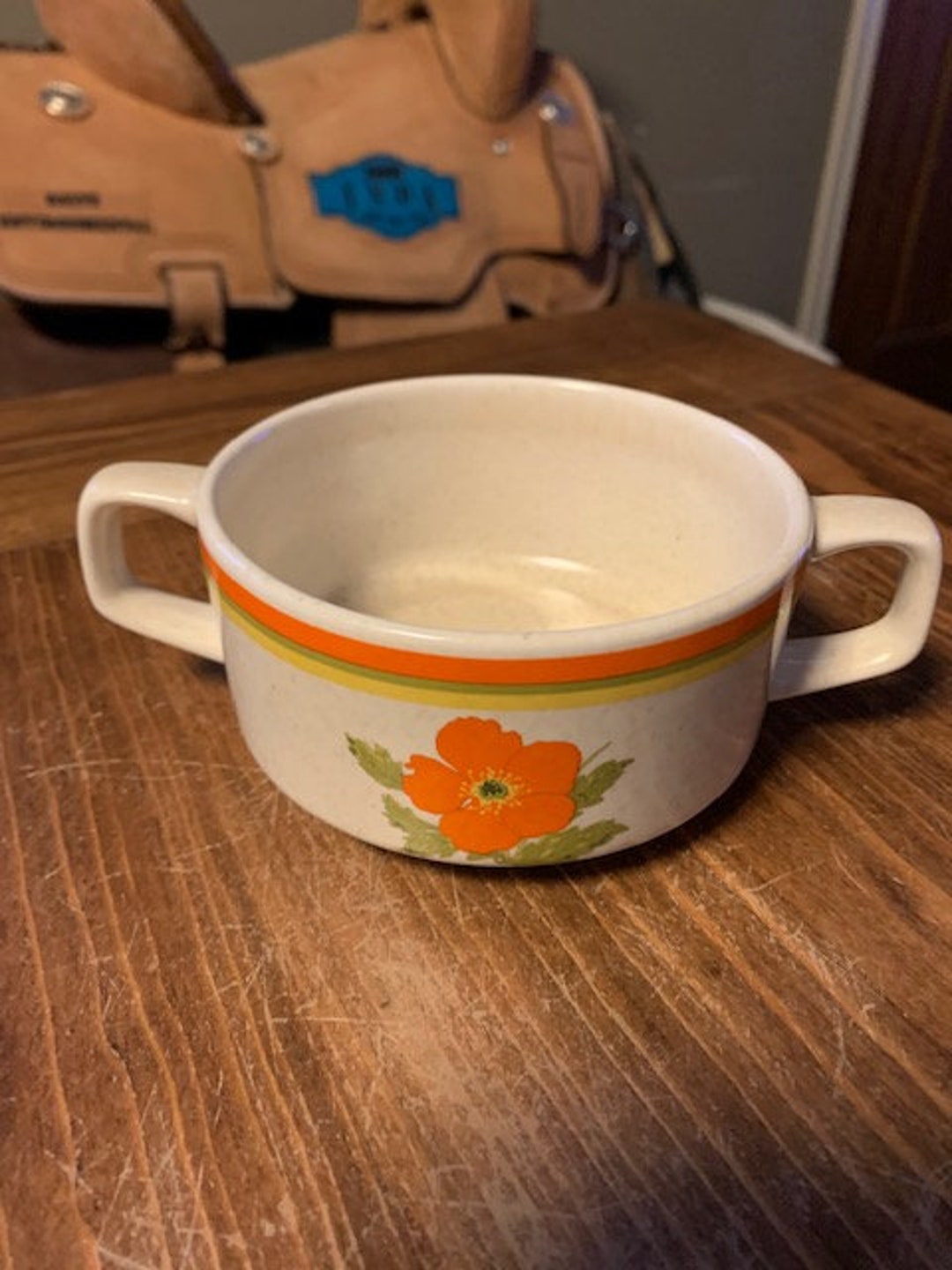 Temper-ware by Lenox Fire Flower Double Handled Soup Bowl - Etsy