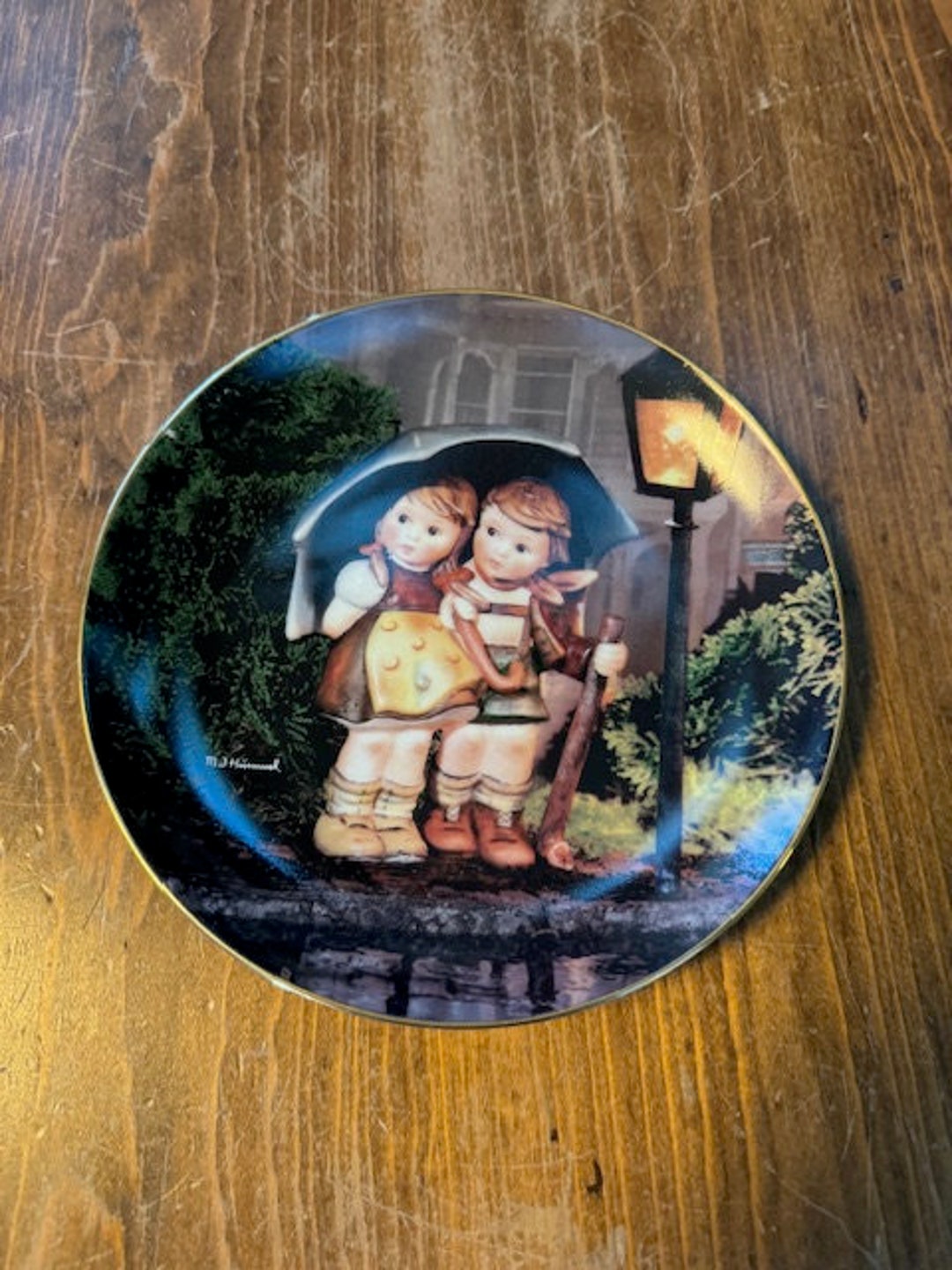 MJ Hummel Stormy Weather Collectible Plate - Etsy
