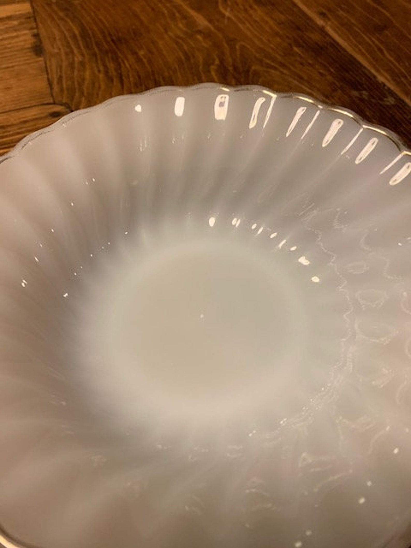 Vintage Fire King Bowl Gold Rim Fire King Milk Glass Soup | Etsy