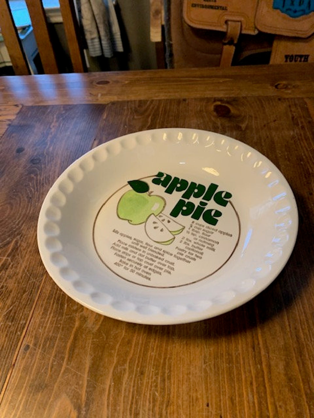 Vintage Apple Pie Plate - Etsy