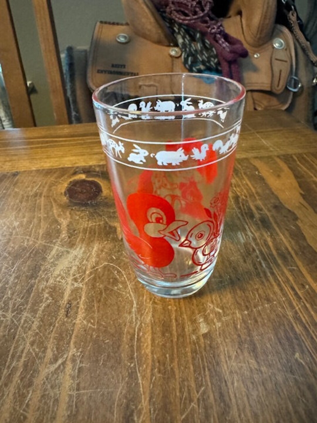 Kraft Swanky Swigs Glass Red Bird and Elephant - Etsy