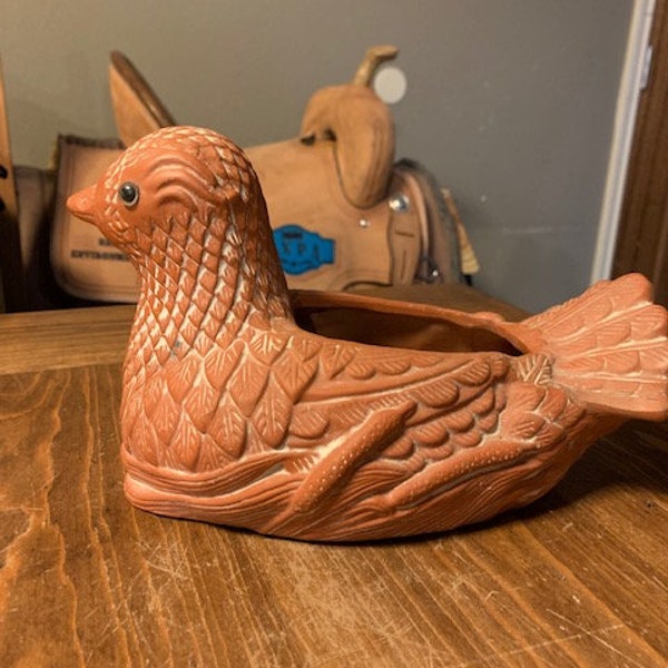 Ceramic Bird Planter - Etsy