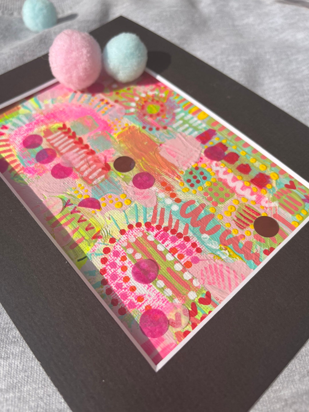 A5 Abstract Art Canvas Paintings - Etsy