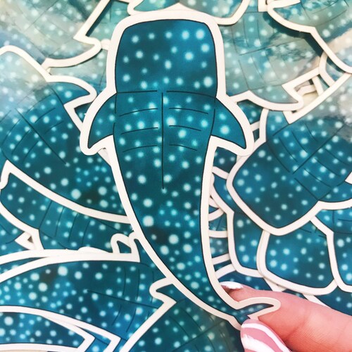 Whale Shark Sticker / Ocean Sticker / Animal Sticker / Sea - Etsy