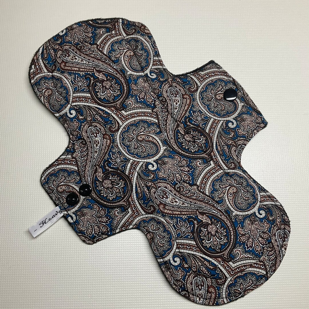 Paisley Reusable Cloth Pad, Antimicrobial Menstrual Pad - Etsy