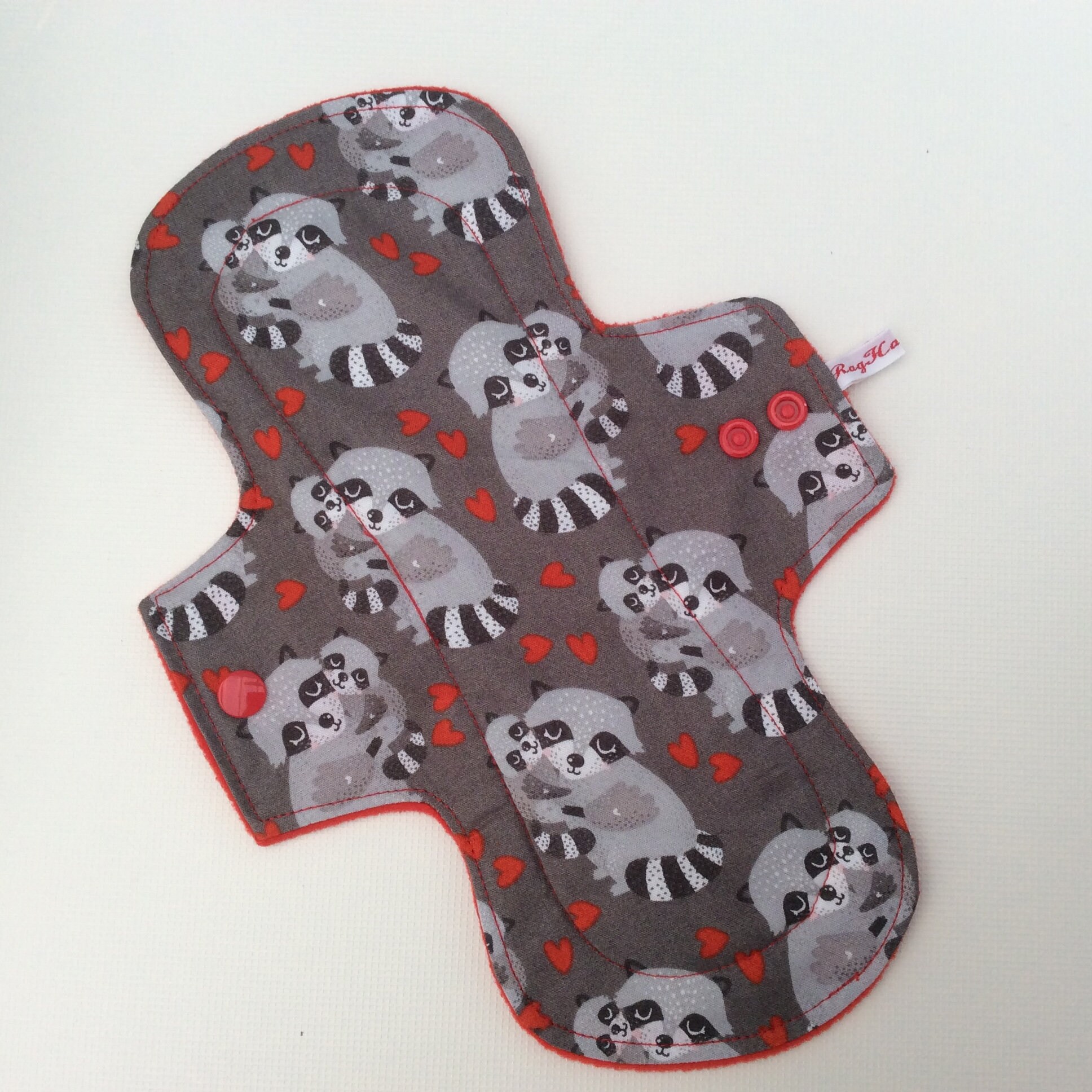 Raccoon Hugs cloth pads. reusable pads Raccoon Cloth pads | Etsy