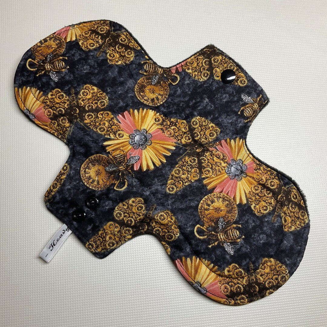 Steampunk Bees & Butterflies Cloth Pads, Bees Cloth Pads, Butterfly ...