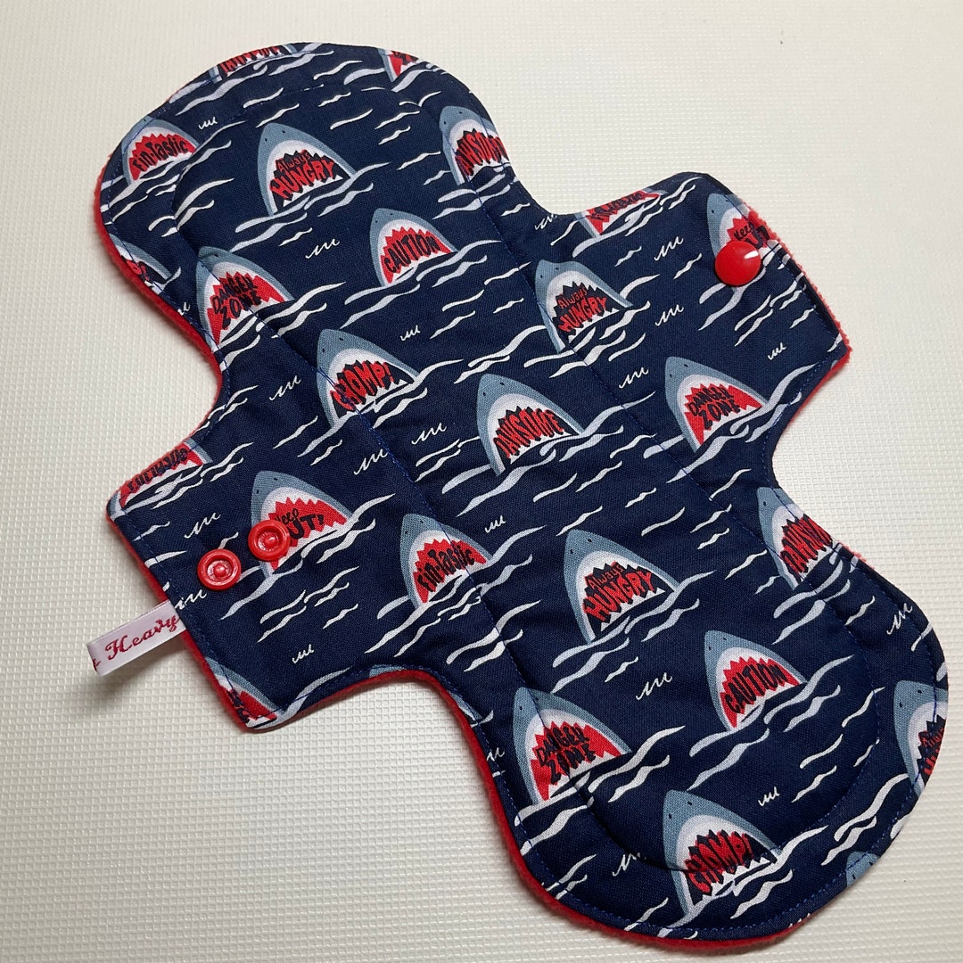 Shark Week Cloth Pads Period Pads Menstrual Pads Shark - Etsy