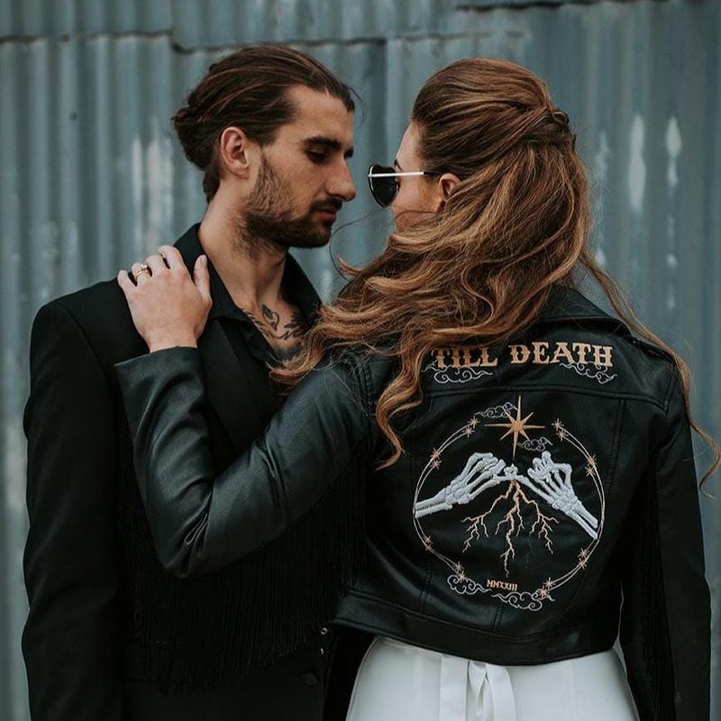 Embroidered Gothic Jacket - Etsy