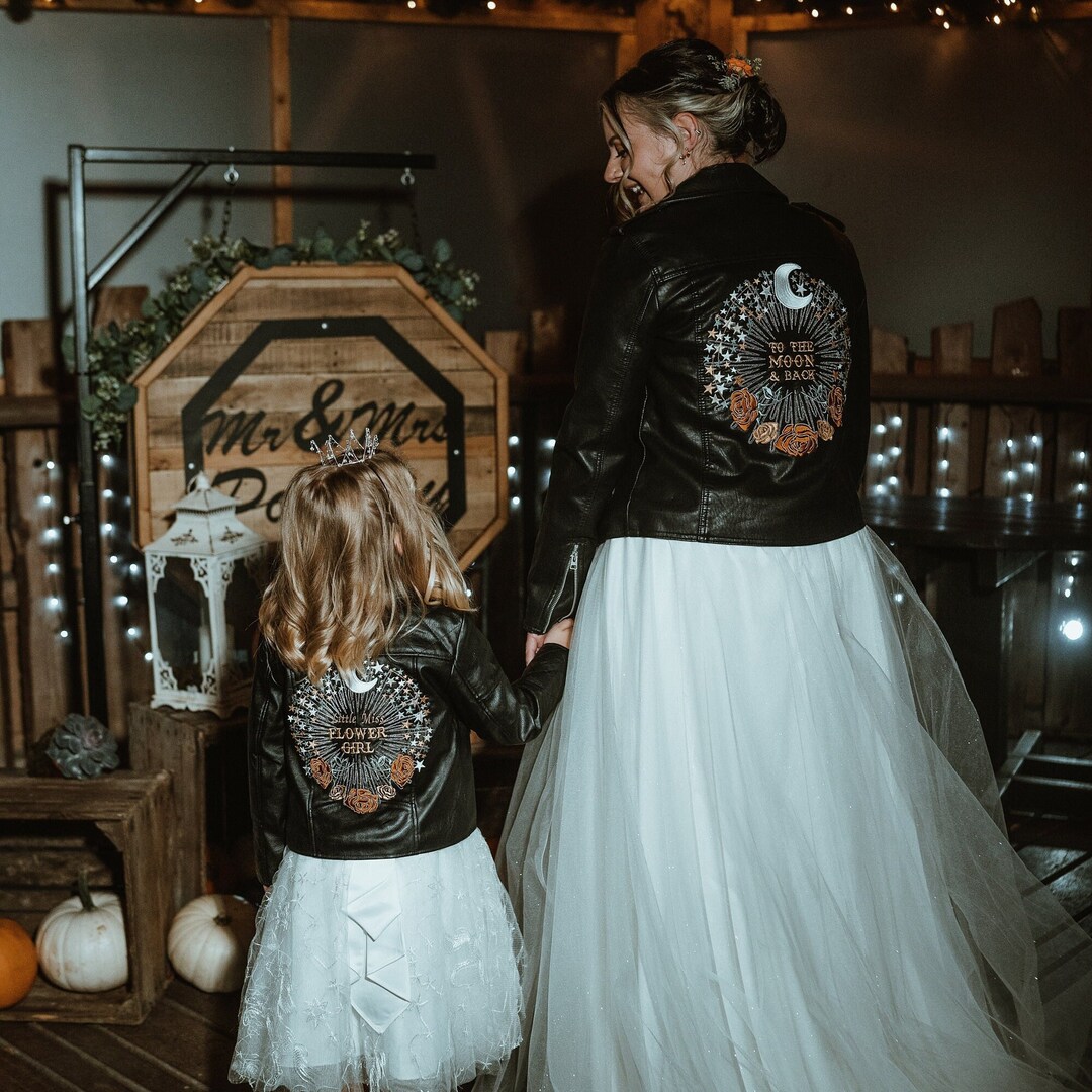 Bridal Cover up Star Wedding Dress Bride Leather Jacket Zodiac - Etsy