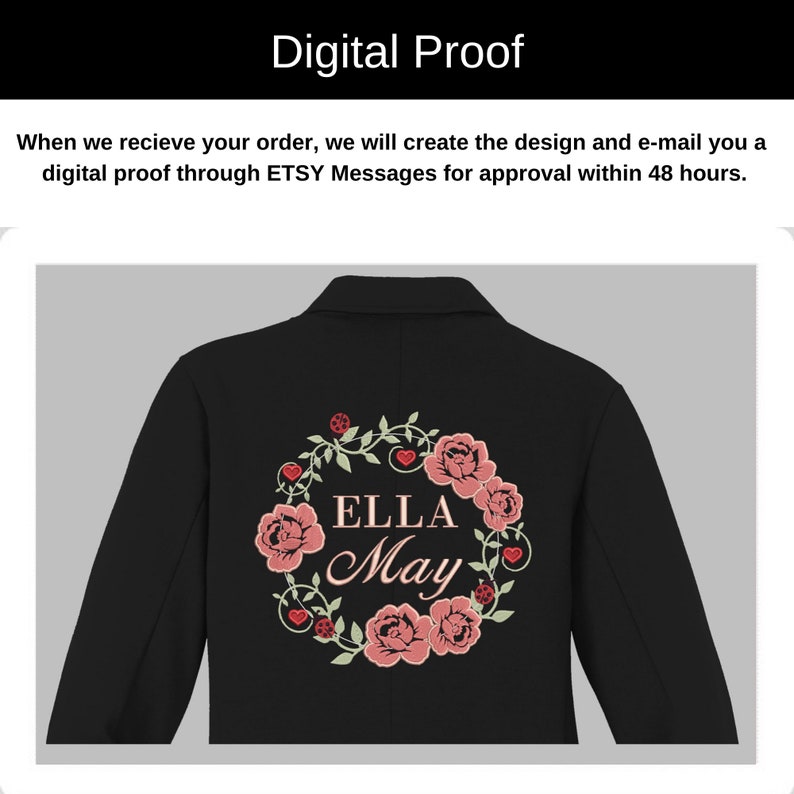 Custom Name Jacket Kid Leather Jacket Floral Wreath Flower - Etsy UK