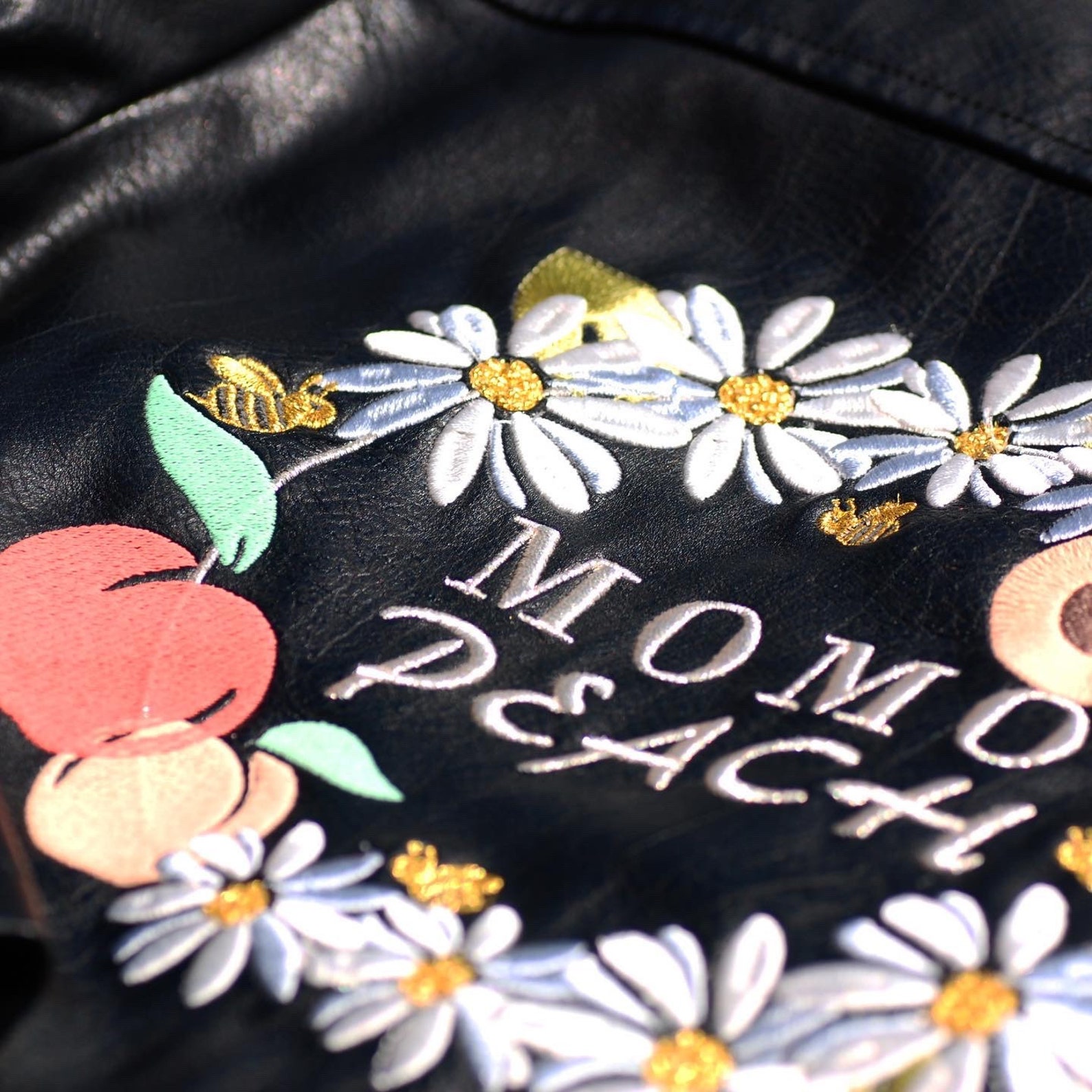 Custom Name Jacket Kid Leather Jacket Floral Wreath Flower - Etsy