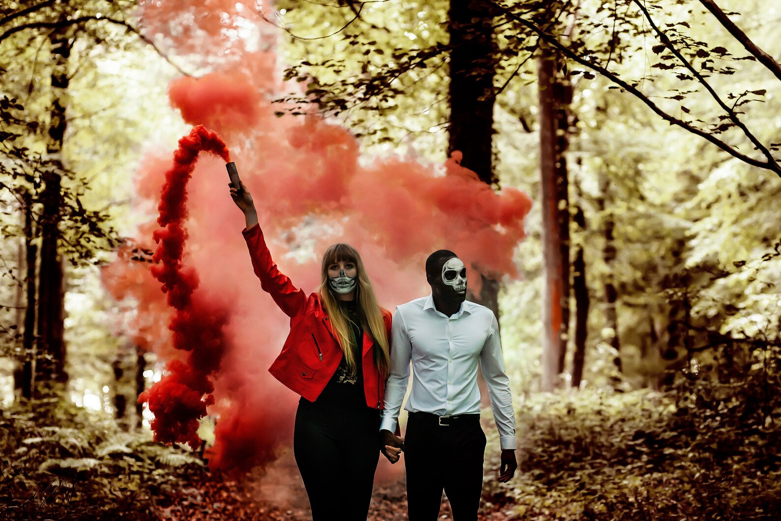 Till Death Skeleton Pinky Promise Red Faux Biker Leather - Etsy UK