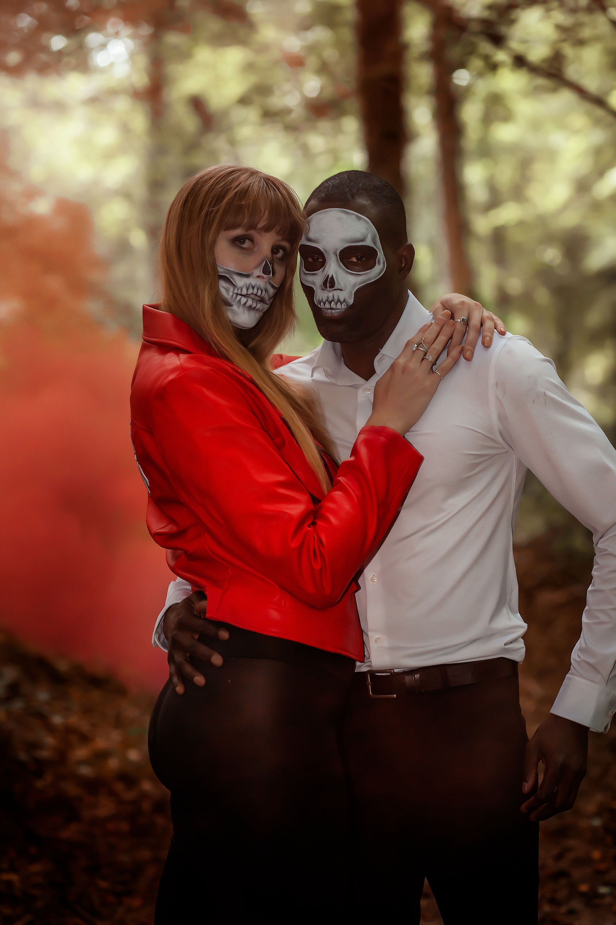 Till Death Skeleton Pinky Promise Red Faux Biker Leather - Etsy UK