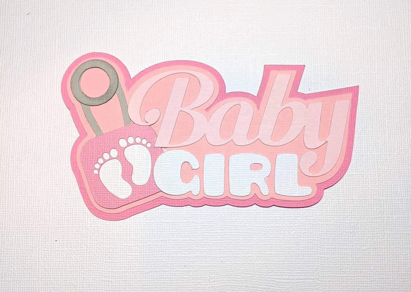 Baby Girl Title Die Cut Kit - Etsy