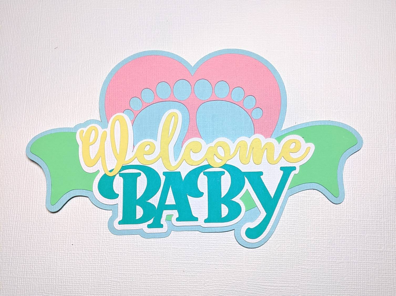Welcome Baby Title Die Cut Kit - Etsy
