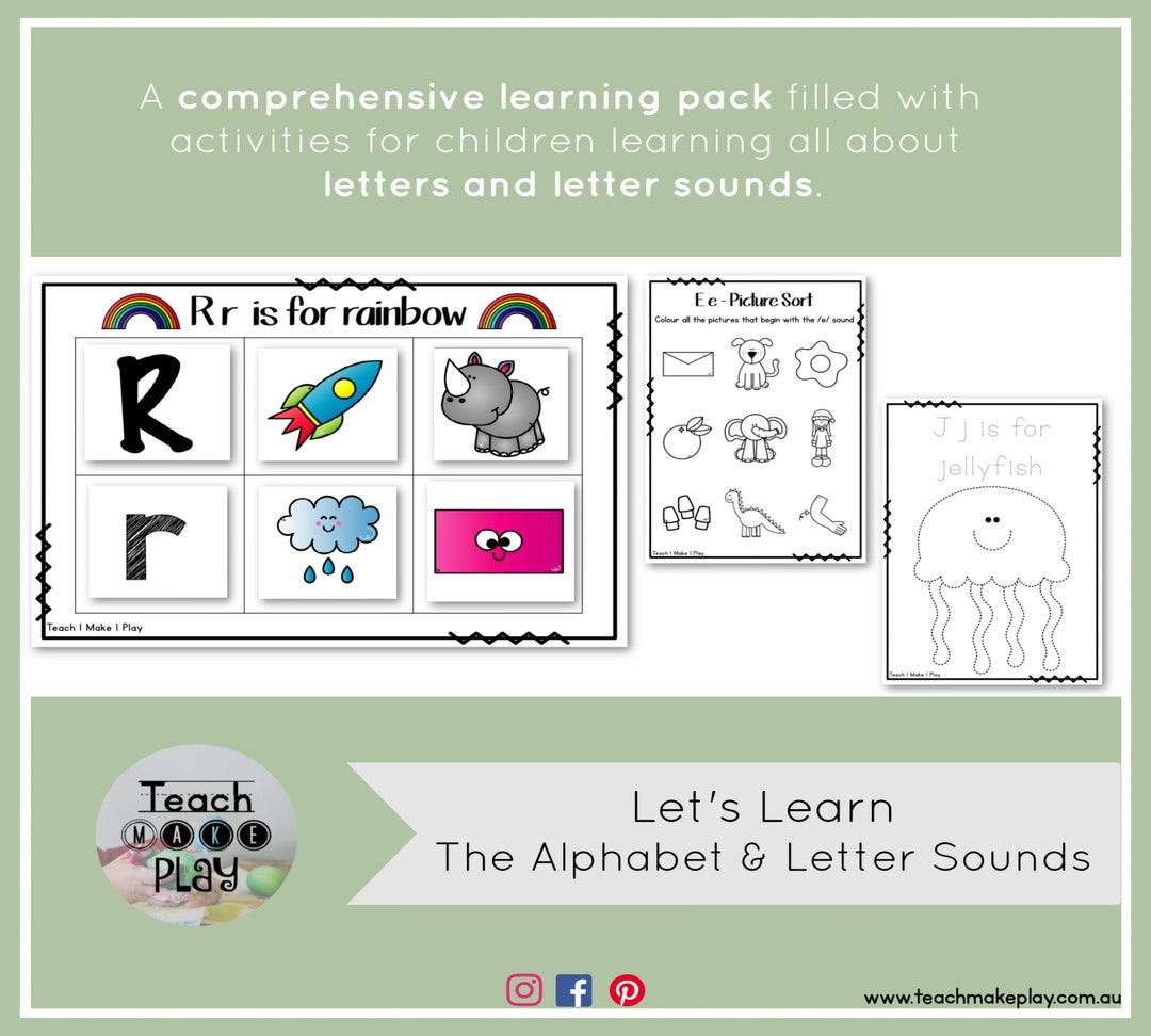 Alphabet & Letter Sound Mats - Etsy