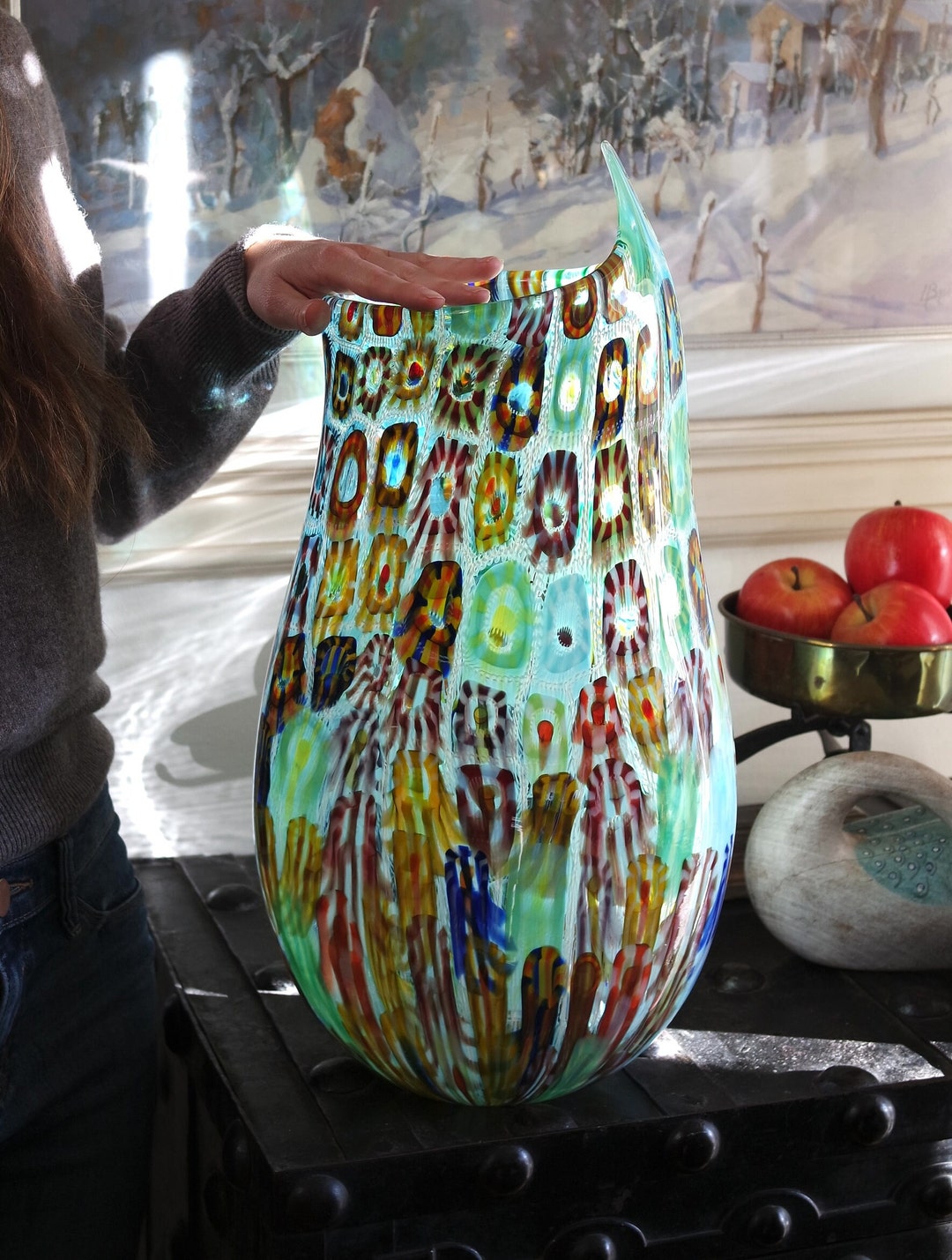 Eden Color Murano Glass Vase - Etsy