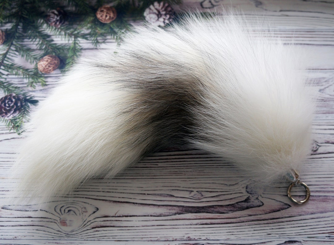 Fur Tail Keychain, Fox Tail Keychain, Tail Key Ring, Fur Pendant, Bag ...