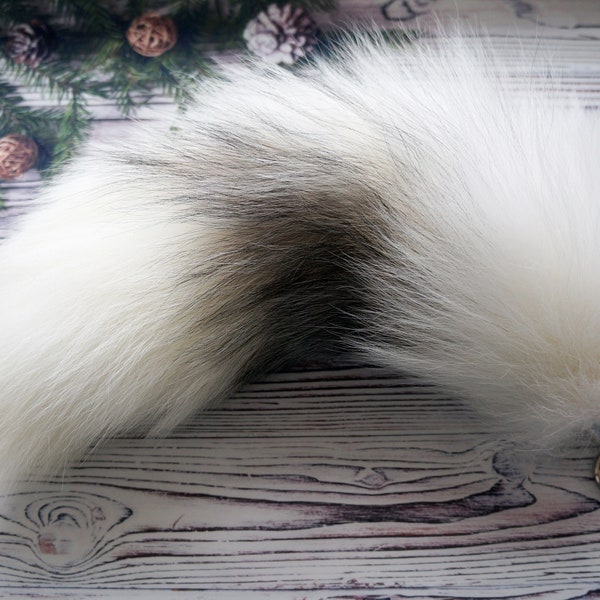 White Fox Tail - Etsy