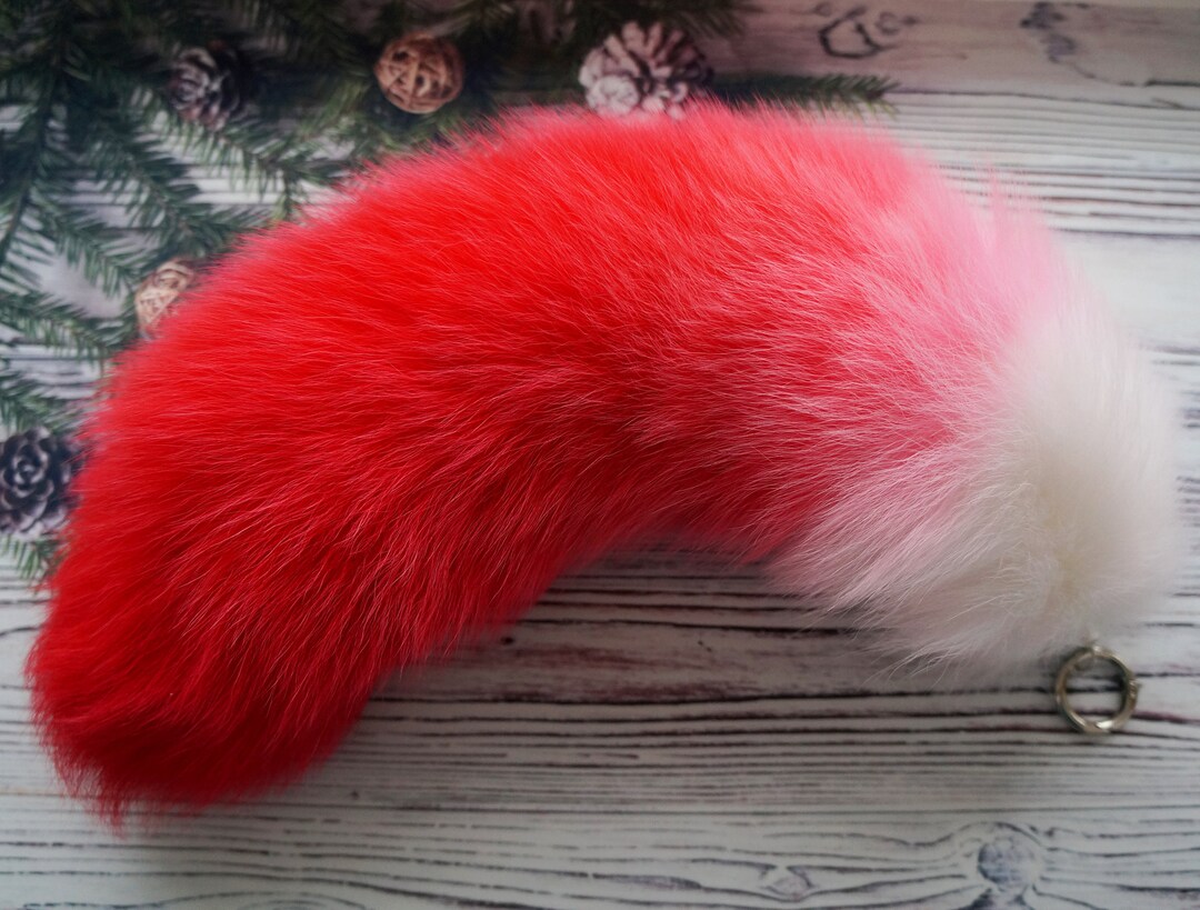 Tail Keychain Fox Tail Keychain Fur Tail Keychain Tail Key - Etsy