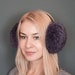 Earmuffs Purple, Real Fur Earmuffs, Earmuffs Fur, Rabbit Fur Earmuffs ...