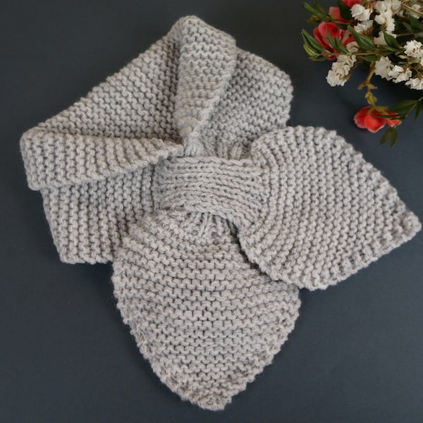 Knit Keyhole Scarf - Etsy