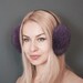 Earmuffs Purple, Real Fur Earmuffs, Earmuffs Fur, Rabbit Fur Earmuffs ...