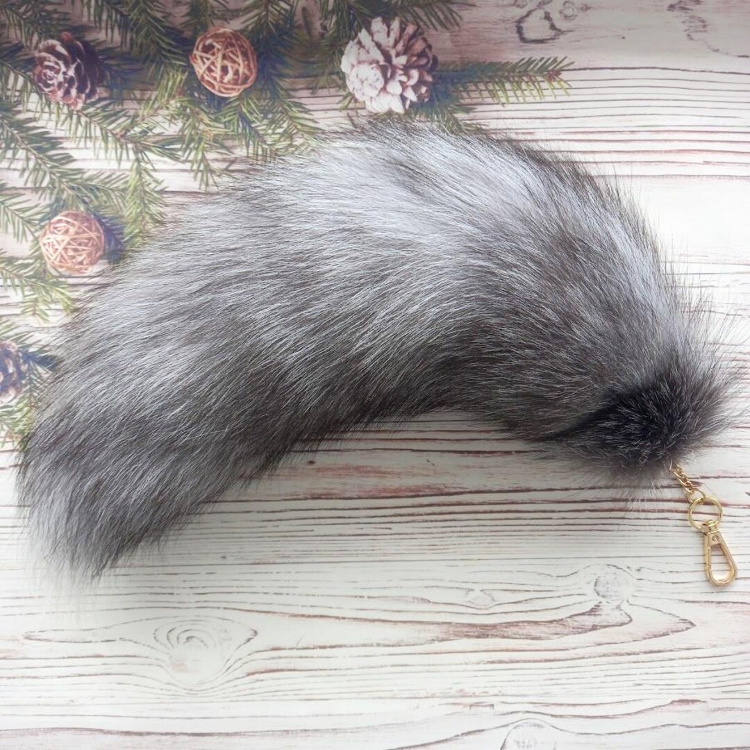 Fox Tail Keychain, Tail Keychain, Fur Tail Keychain, Tail Key Ring, Fur ...